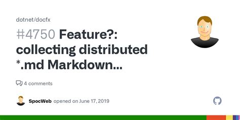 Feature Collecting Distributed Md Markdown Documentation · Issue