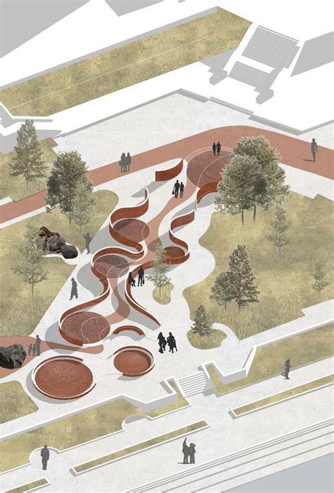 Монетная фабрика Urban Landscape Design Landscape Architecture Design Landscape Architecture