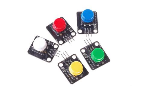 五色大按鈕控制模組 按鍵控制模組 台灣智能感測科技