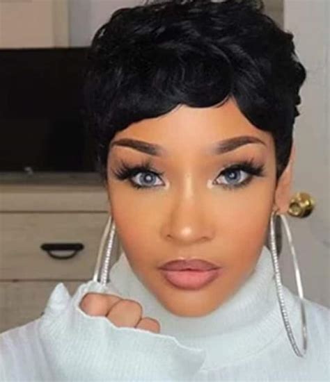 Pixie Style Human Wig Etsy