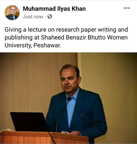 Dr Muhammad Ilyas Khan Posted On Linkedin