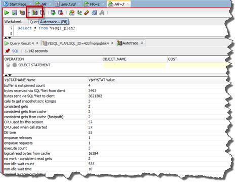 Sql Server How To Fetch Query Execution Statistics Using Oracle Db Stack Overflow