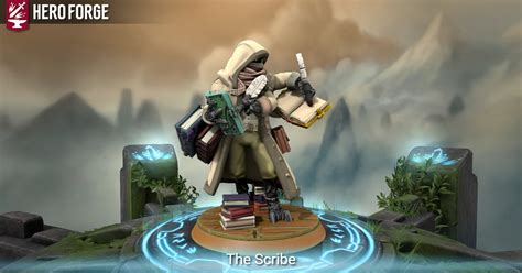The Scribe Made With Hero Forge