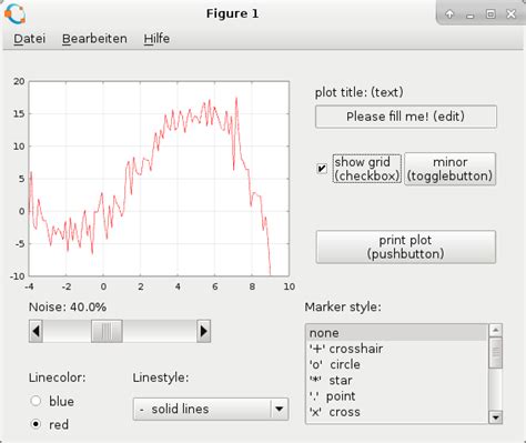 Matlab Octave Create A Figure Where To Put Interactive Sliders That