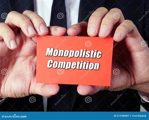 Concept Financier De Concurrence Monopolistique Avec Signe Sur La