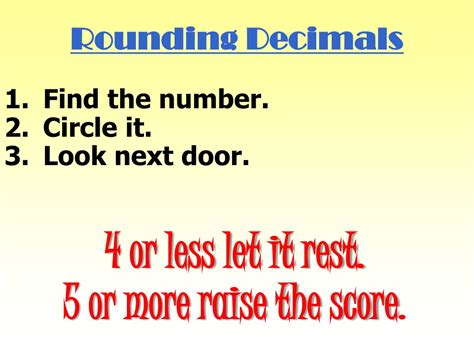 PPT Rounding DECIMALS PowerPoint Presentation Free Download ID 1031073