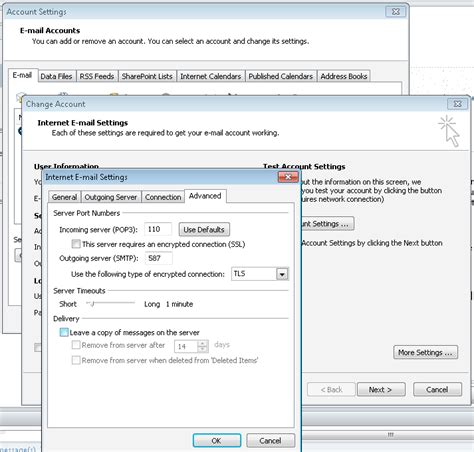 Settings For Outlook