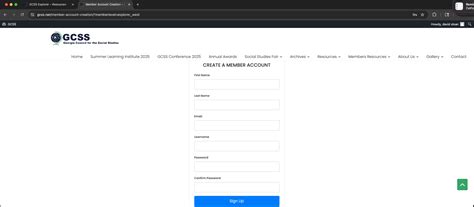 How To Create A Member Account For Explorer West Gcss