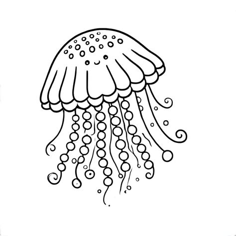 해파리 색칠 공부 Kr에서 무료 색칠 공부