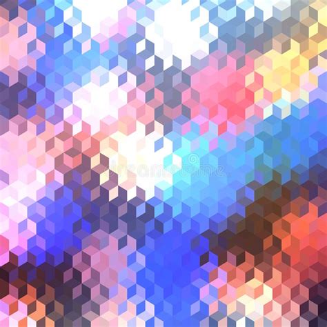 Geometric Polygonal Pattern Of A Cubes In Low Poly Style Stock Vector Illustration Of Texture