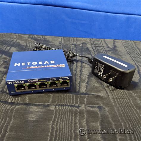 Netgear Prosafe Gs V Port Gigabit Ethernet Network Switch Allsold Ca Buy Sell Used