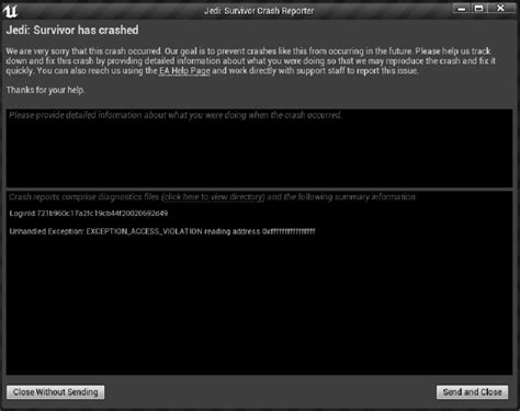 fix star wars jedi survivor exception access violation