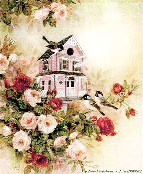 Схема вышивки «птичья семейка №646764 Вышивка крестом