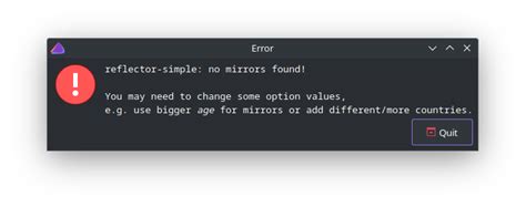 Error Updating Arch Mirrors From The Welcome App Endeavouros Repo Endeavouros