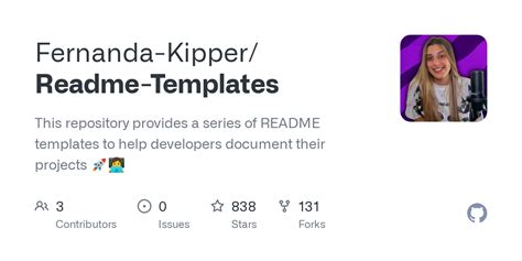 Readme Templates Simple Frontend Md At Main Fernanda Kipper Readme