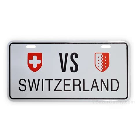Magnet Valais Plaque Voiture Bazarouchy