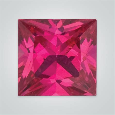 Natural Ruby Square Princess Cut Aa Cubic Zirconia Cz Natural And Synthetic Gemstones On