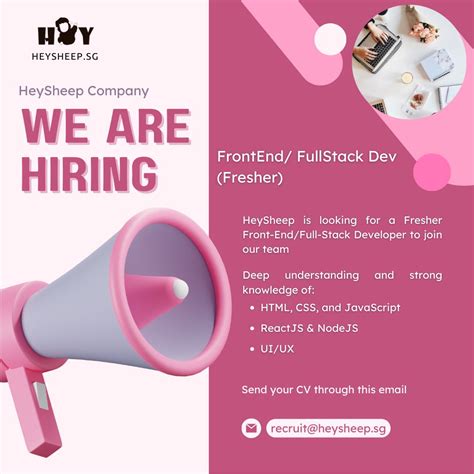It Jobs Tuyển Dụng It 🚀 Heysheep Tuyển Dụng Fresher Front Endfull Stack Developer