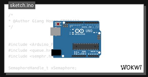 TH RTOS Using Counting Semaphore Wokwi ESP32 STM32 Arduino Simulator