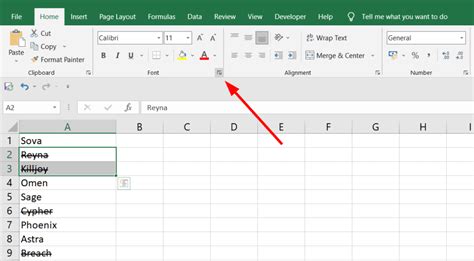 How To Add Strikethrough Button In Excel