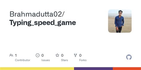 GitHub Brahmadutta Typing Speed Game