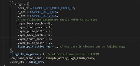 I Modify The Demo Esp Idf Examples Peripherals Lcd Rgb Panel According The Demo Esp Idf