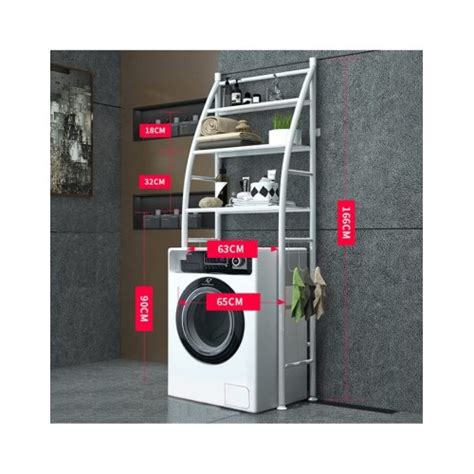 Стелаж за баня 3 нива над пералня или тоалетна на топ цена — Tip Bg