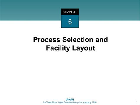 Pdf 05 03 2015 Process Selection And Facility Layout Dokumen Tips
