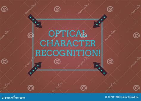 Word Writing Text Optical Character Recognition Business Concept For