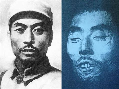 杨靖宇头颅图片身体 千图网