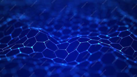 Premium Photo Abstract Futuristic Hexagon Background Big Data