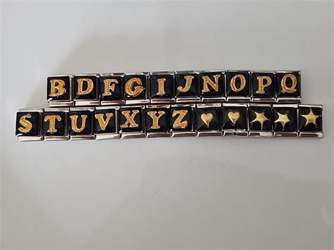 Ryry Firenze MILTON FIRENZE INITIAL STARS HEARTS Links LARGE Mm Charms EBay