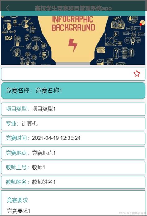 基于ssmvue高校学生竞赛项目管理系统app开题报告程序论文java Csdn博客