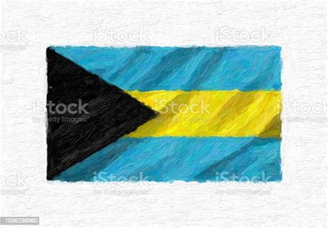 바하마 손으로 흔들며 국기를 그린 유성 페인트 흰색 캔버스 3d 그림에 고립 0명에 대한 스톡 사진 및 기타 이미지 0명 3차원 형태 검은색 Istock