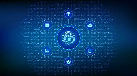 Fingerprint Scanning Biometrics Identification Personal Data Protection Cyber Security