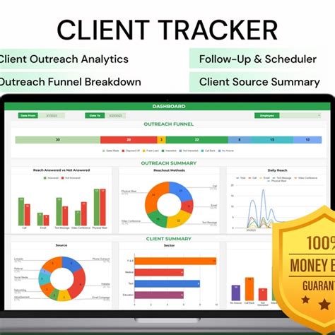 Client Excel Sheet Tracker Etsy