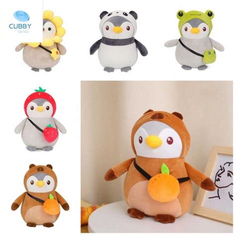 Cubby Pp Cotton Stuffed Penguin Toy Fluffy Soft Sunflower Penguin Doll Sleep Hug Doll Cartoon
