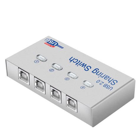 4 Port Auto Usb 20 Selector Switch Printer Flash Driver Mouse Sharing