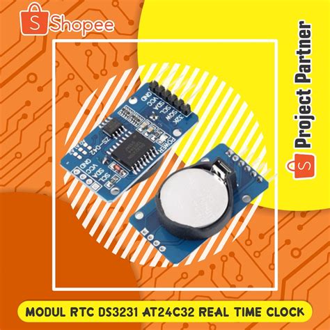 Jual Rtc Ds3231 At24c32 Real Time Clock Modul Waktu Arduino Uno Mega Indonesiashopee Indonesia