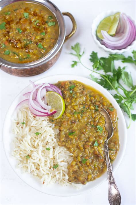 Green Moong Dal Mung Bean Curry Instant Pot And Stovetop Piping Pot
