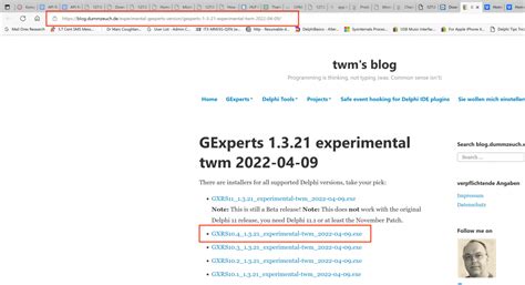 Downloading Always Gets Me Gers11 Gexperts Delphi Praxis En
