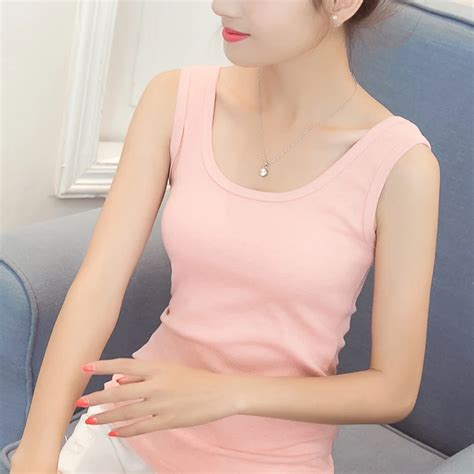 تي شيرت نسائي برقبة على شكل حرف U ، تي شيرت عصري من القطن المصقول