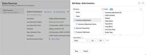 Zoho Inventory L Zoho Analytics Help