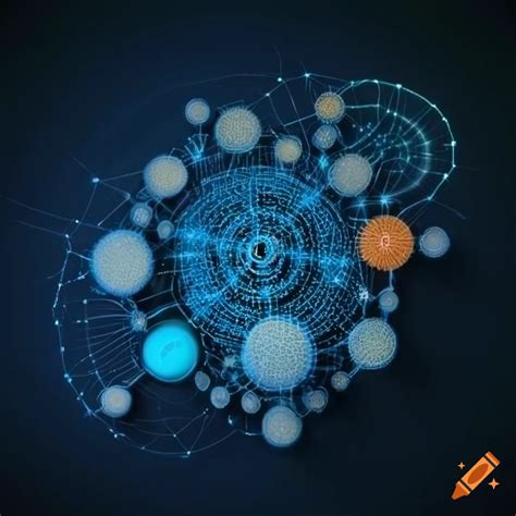 Abstract Artwork Depicting Executive Functions In A Network Structure