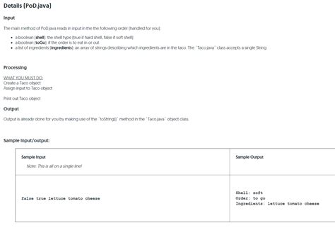 Solved Taco Shell Boolean Togo Boolean Ingredients