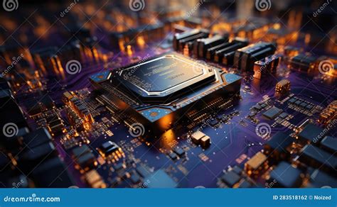 Ai Cpu Circuit Board Technology Background Central Computer Processors Cpu Concept