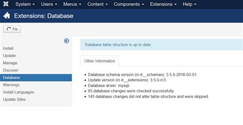 J3xupdating From An Existing Version Joomla Documentation