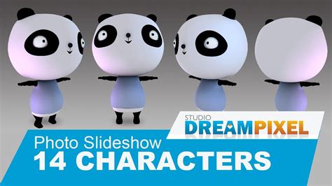 14 Cute Characters 3d Models Youtube