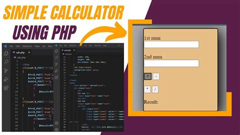 Coding Simple Calculator Using Html Php No Talking Asmr Rain