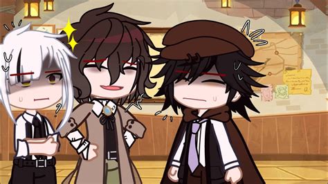 Dazais Acting Kinda Sus 🤨 Bsd Gacha Club Spoiler Youtube